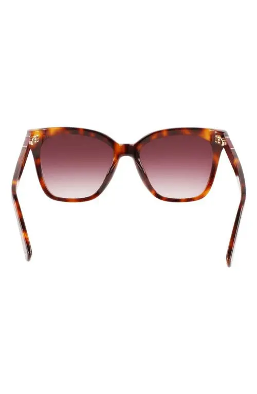 Longchamp Le Pliage 54mm Gradient Rectangle Sunglasses