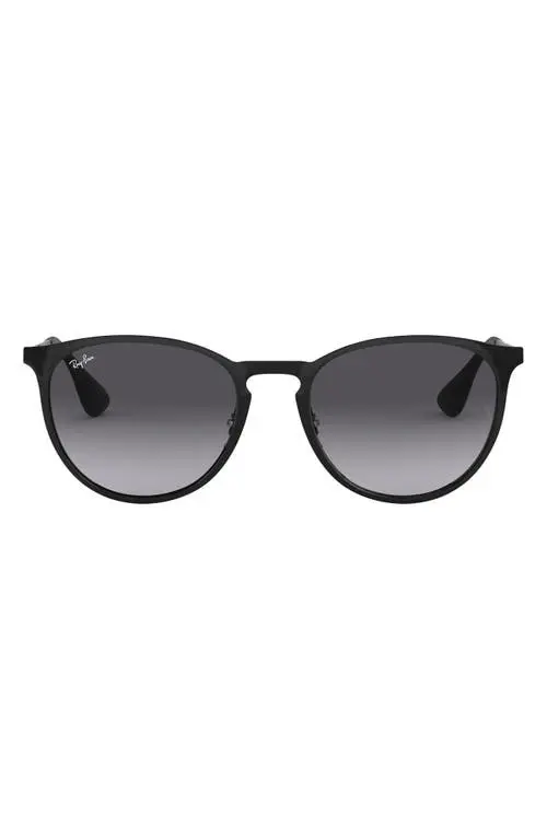 Ray-ban Erika 54mm Round Sunglasses - Black