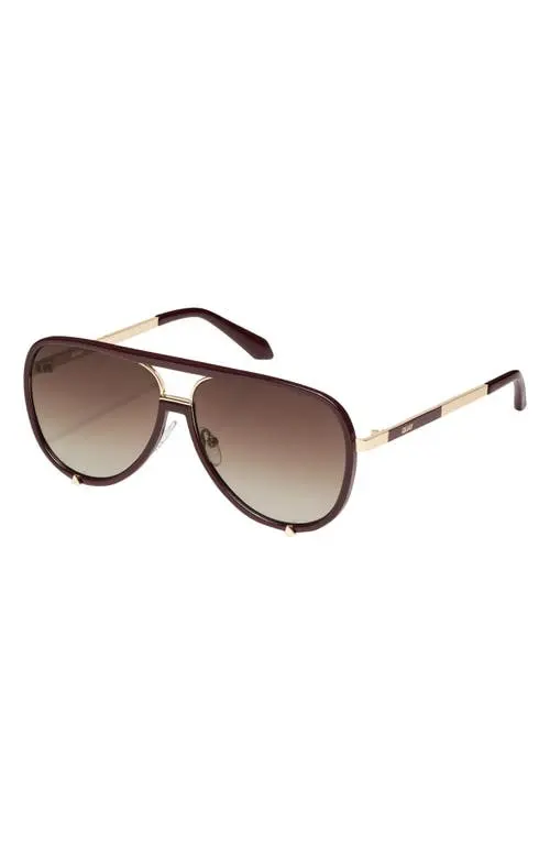 Quay High Profile 60mm Polarized Aviator Sunglasses