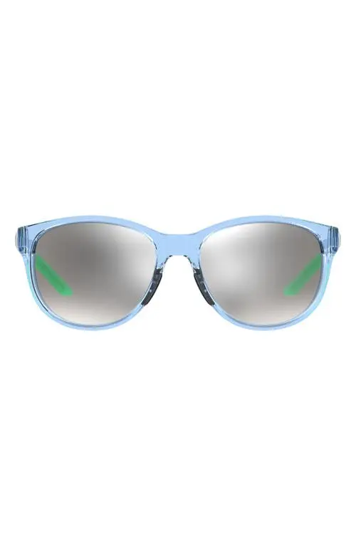 Under Armour 57mm Mirrored Round Sunglasses - Azure