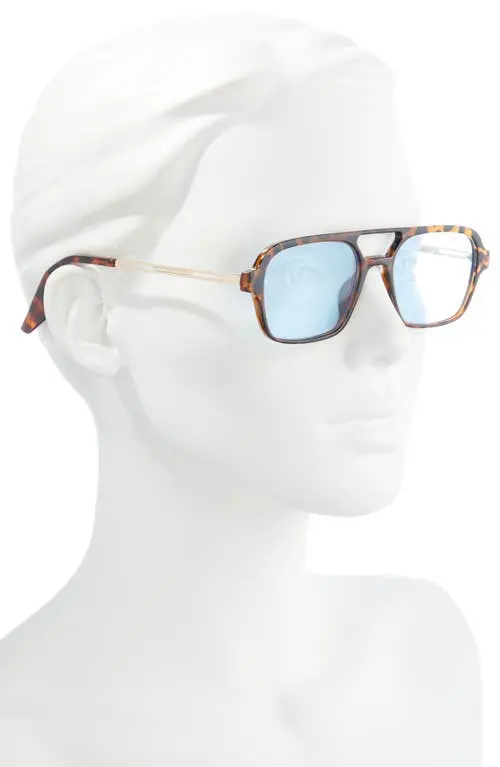 FIFTH & NINTH Jordan 60mm Aviator Sunglasses - Torte/blue