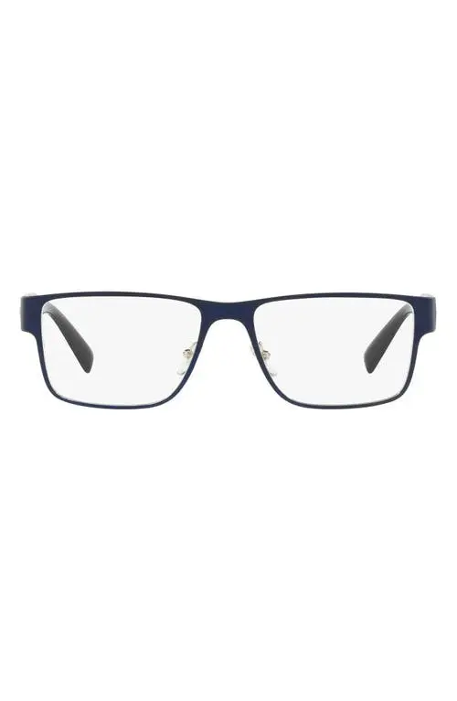 Versace 55mm Rectangle Eyeglasses - Blue/ Demo Lens
