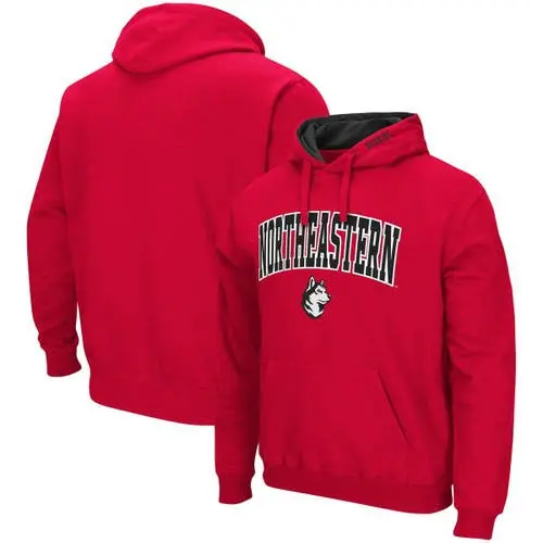 COLOSSEUM Northeastern Huskies Arch And Logo Pullover Hoodie