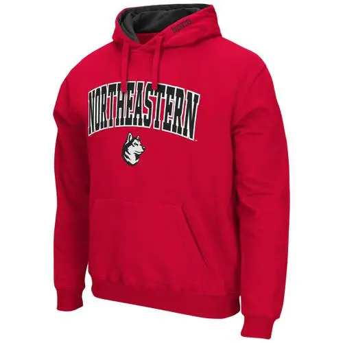 COLOSSEUM Northeastern Huskies Arch And Logo Pullover Hoodie