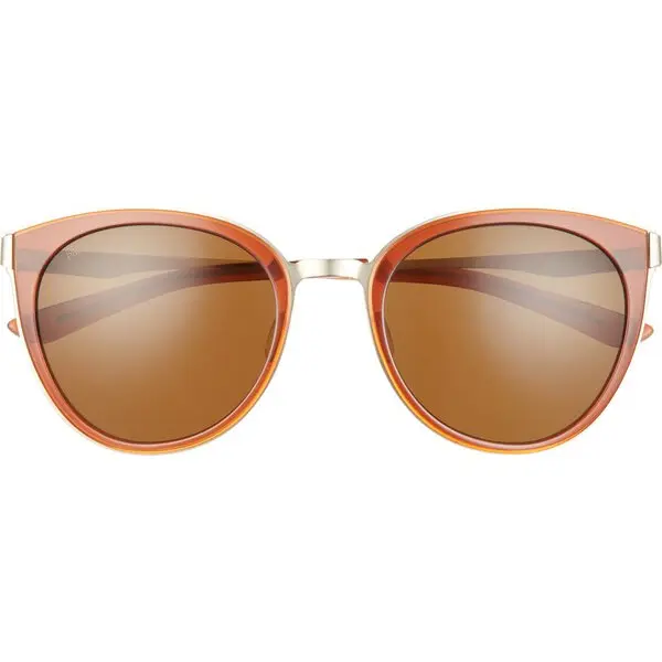 SMITH Somerset 53mm Polarized Cat Eye Sunglasses - Amber/polarized Brown
