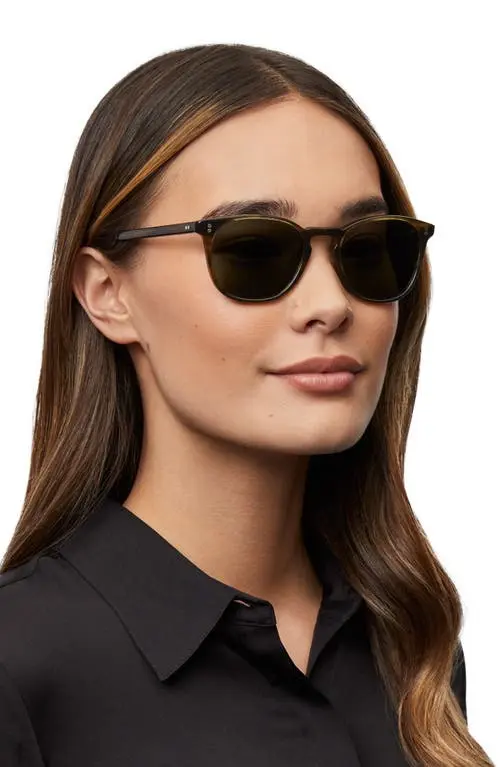Oliver Spencer Finley Esquire 51mm Square Sunglasses - Dark Brown