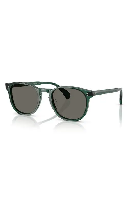 Oliver Spencer Finley Esquire 51mm Square Sunglasses - Translucent Dark Teal
