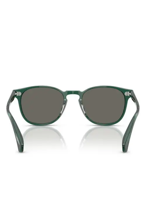 Oliver Spencer Finley Esquire 51mm Square Sunglasses - Translucent Dark Teal