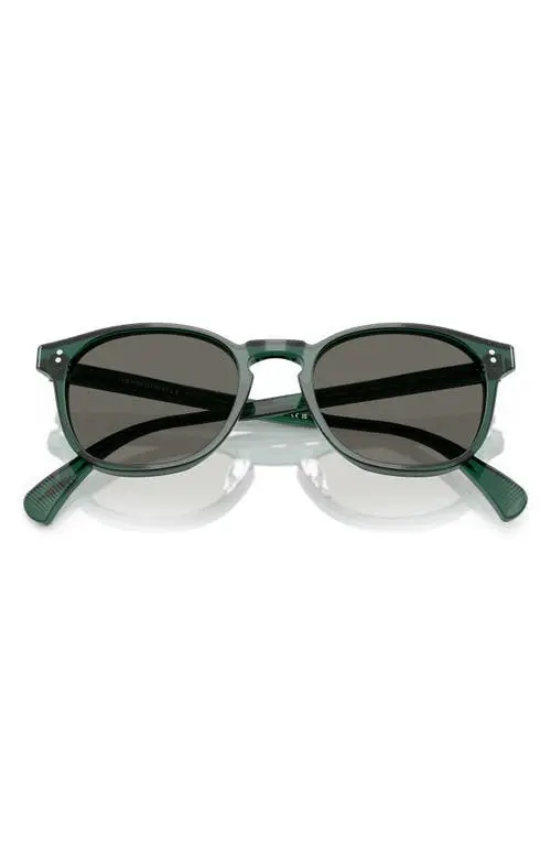 Oliver Spencer Finley Esquire 51mm Square Sunglasses - Translucent Dark Teal