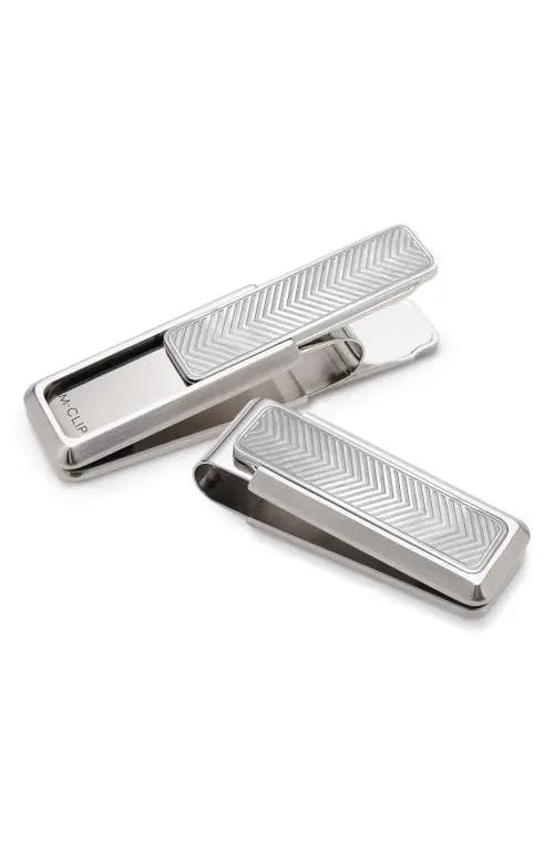 M-Clip® Chevron Money Clip - Etched Chevron Pattern