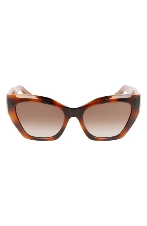 FERRAGAMO Gancini Rectangular Sunglasses - Classic Tortoise