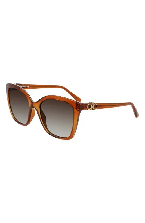 FERRAGAMO Gancini Rectangular Sunglasses