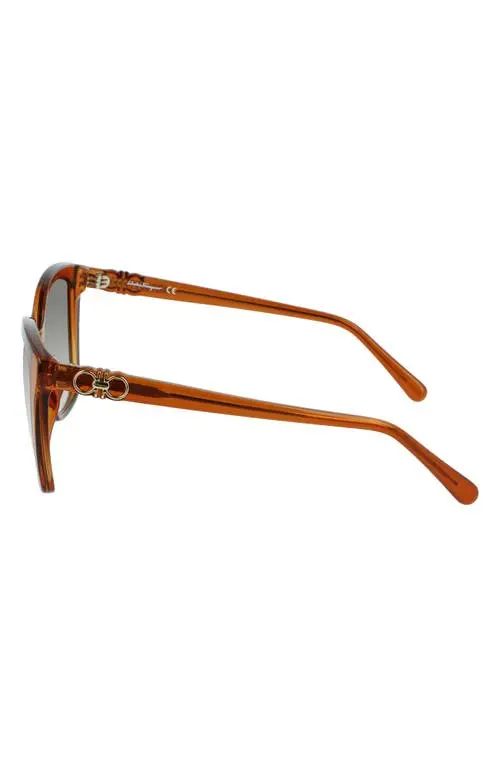 FERRAGAMO Gancini Rectangular Sunglasses
