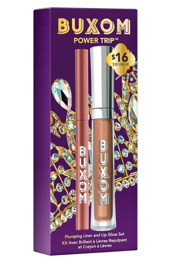 BUXOM Power Trip Plumping Liner & Lip Gloss Set Usd $30 Value