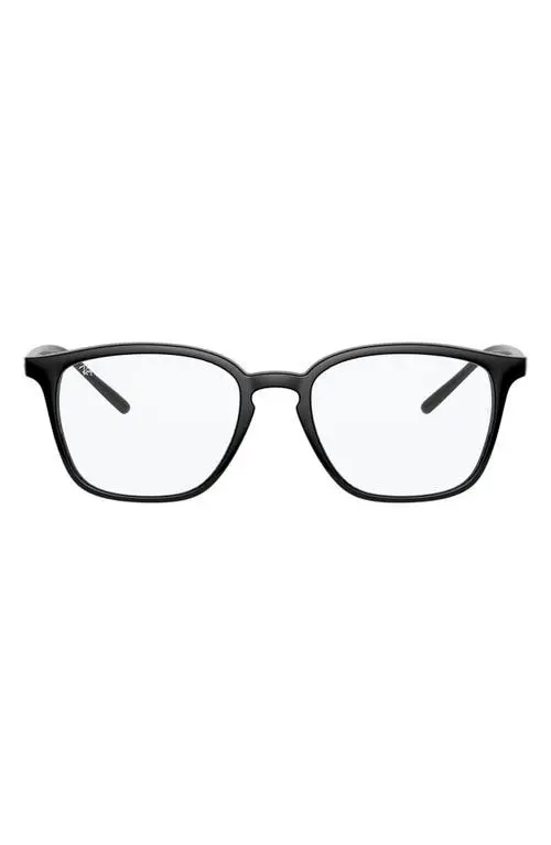 Ray-ban 50mm Square Eyeglasses - Shiny Black