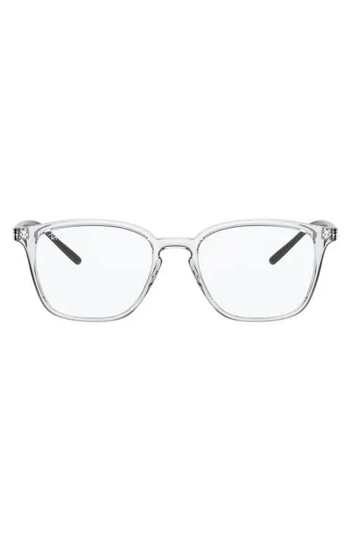 Ray-ban 50mm Square Eyeglasses - Transparent