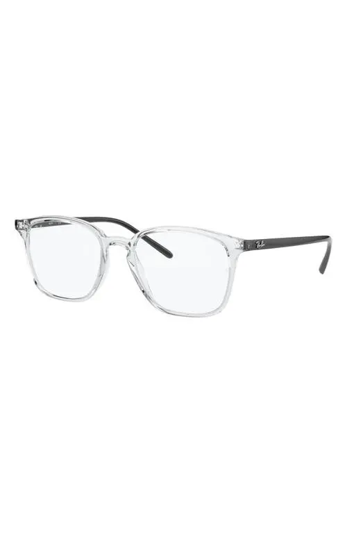 Ray-ban 50mm Square Eyeglasses - Transparent