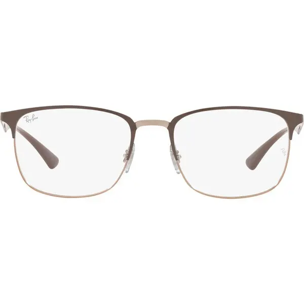 Ray-ban 54mm Rectangular Eyeglasses - Copper