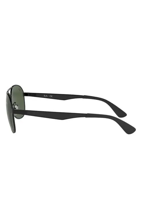 Ray-ban 58mm Aviator Sunglasses - Matte Black