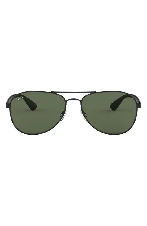 Ray-ban 58mm Aviator Sunglasses - Matte Black