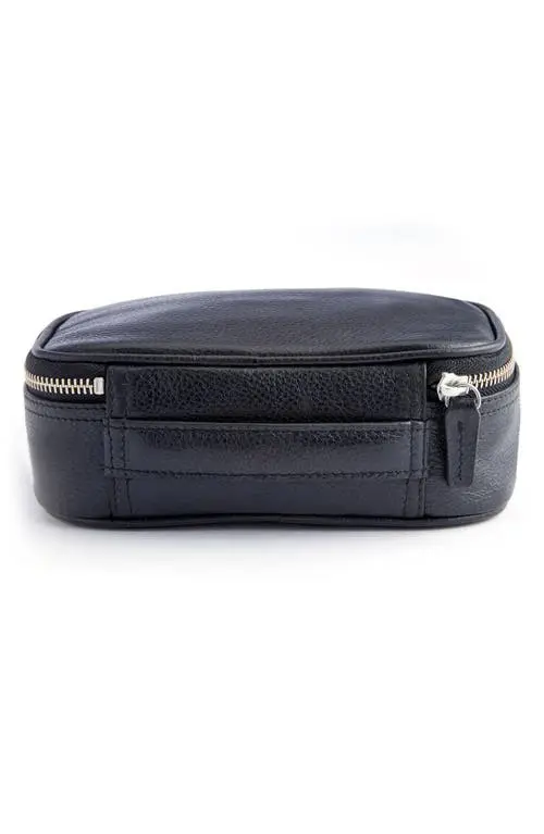 ROYCE NEW YORK Leather Tech Accessory Case - Black