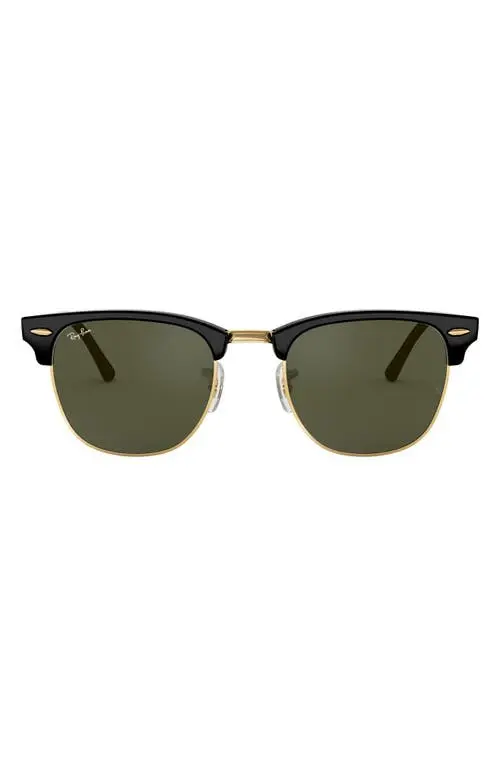 Ray-ban 55mm Round Frame Sunglasses - Black