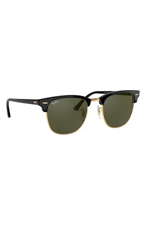 Ray-ban 55mm Round Frame Sunglasses - Black