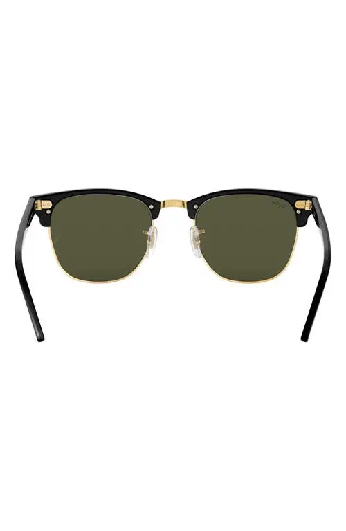 Ray-ban 55mm Round Frame Sunglasses - Black