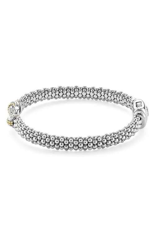 Lagos Newport Rope Bracelet With Pav - Diamond