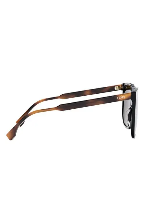 Fendi 59mm Geometric Sunglasses