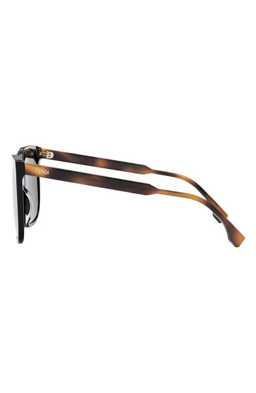 Fendi 59mm Geometric Sunglasses