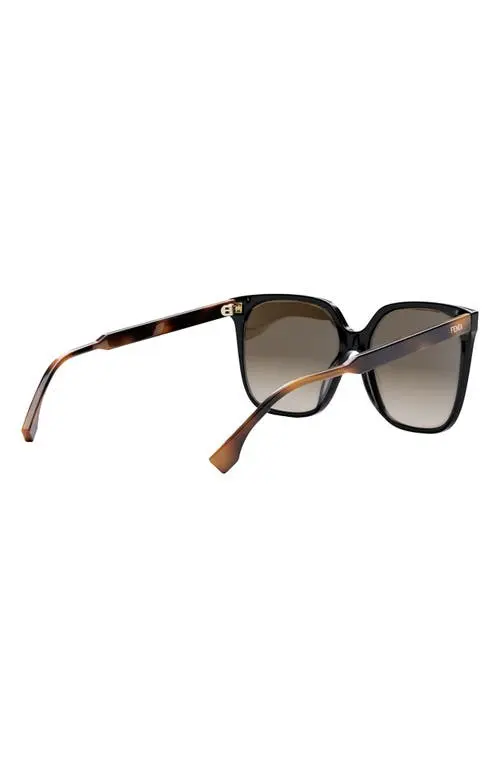 Fendi 59mm Geometric Sunglasses