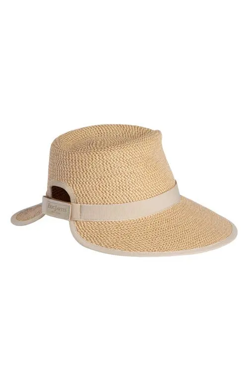 Eric Javits Sun Crest Packable Fedora Visor - Peanut