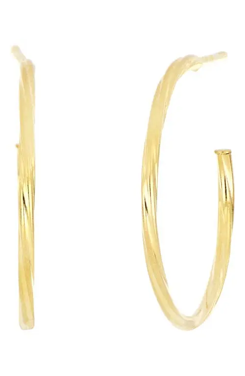 Bony Levy 14k Gold Twisted Hoop Earrings - Yellow Gold
