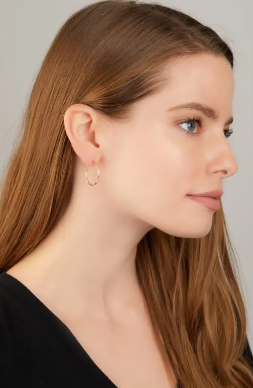 Bony Levy 14k Gold Twisted Hoop Earrings