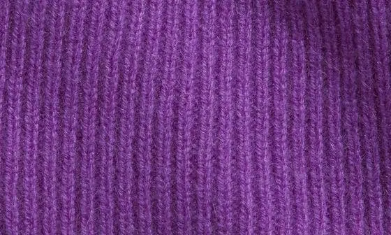 Nordstrom Ribbed Cashmere Beanie - Purple Bright