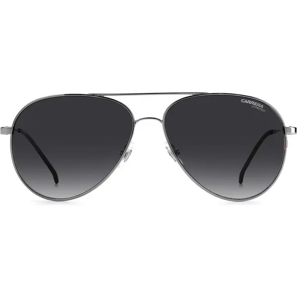 Carrera Eyewear 58mm Aviator Sunglasses - Ruthenium/grey Shaded