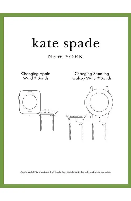 Kate Spade New York Floral Silicone 20mm Apple Watch® Watchband