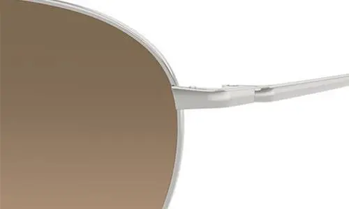 Oliver Spencer Benedict 59mm Aviator Sunglasses - Silver/sandstone Polar