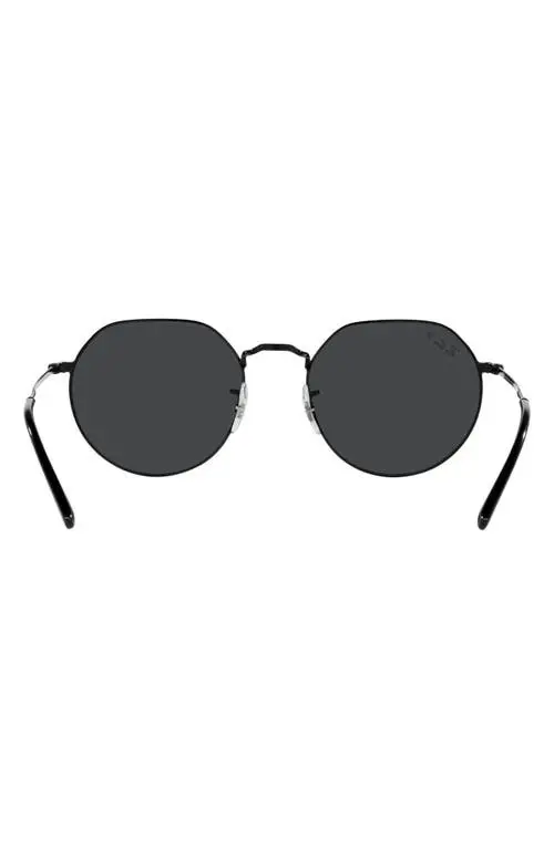 Ray-ban Jack 53mm Polarized Sunglasses - Black/polarized Black
