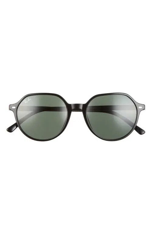 Ray-ban 53mm Geometric Sunglasses - Black/green