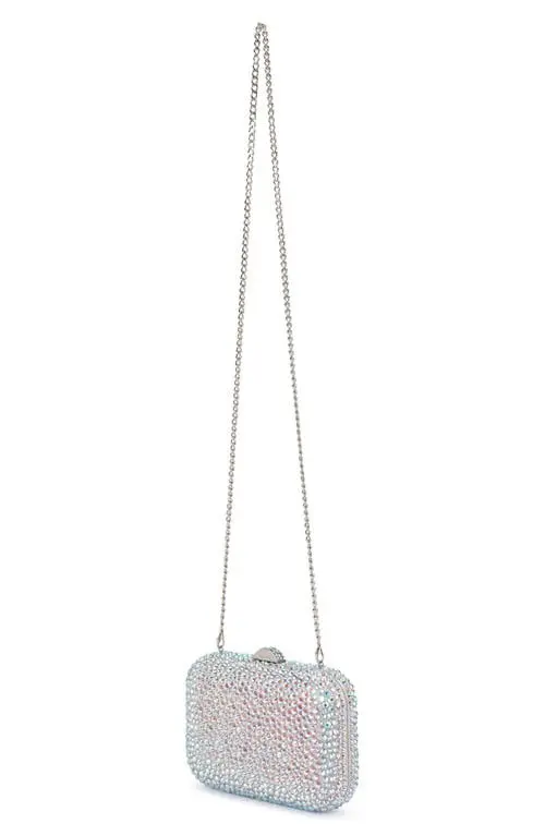 OLGA BERG Casey Hot Fix Crystal Clutch - Aurora