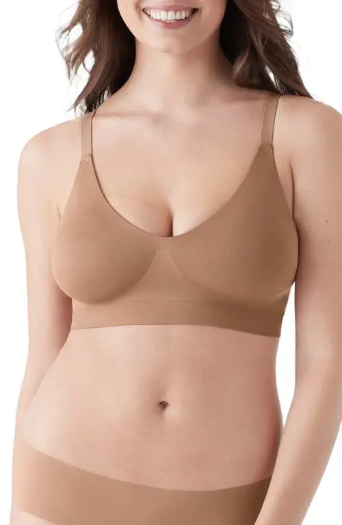TRUE & CO Soft Form V-neck Bralette - Bronzed