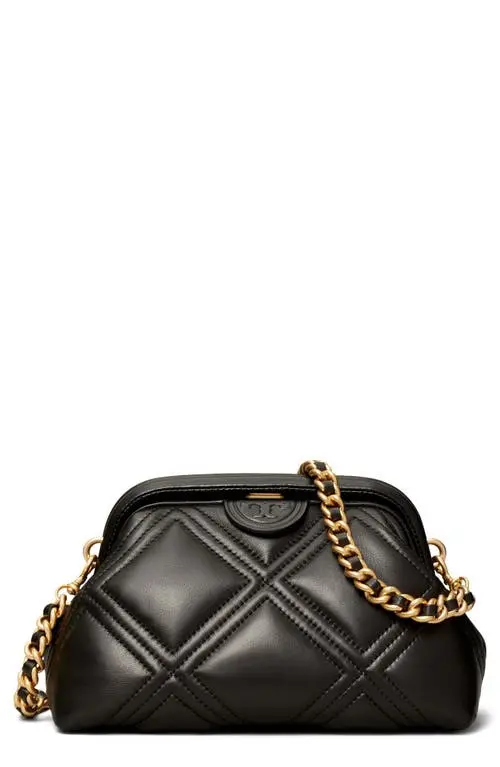 Tory Burch Fleming Small Frame Leather Crossbody Bag