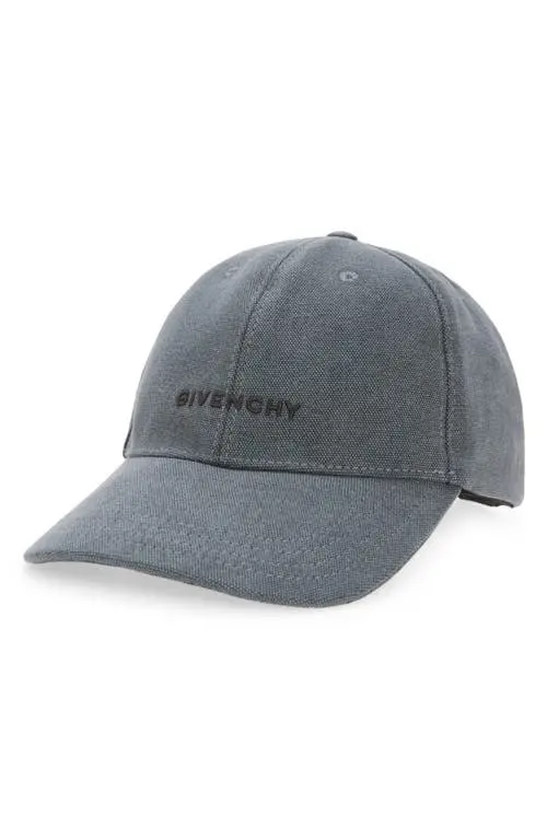 Givenchy Logo Embroidered Baseball Cap - 020-grey