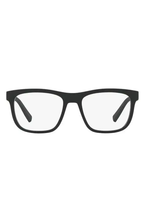 Armani Exchange Rectangular Eyeglasses - Matte Black