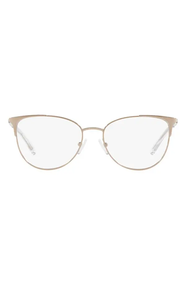 Armani Exchange 52mm Cat Eye Optical Glasses - Rose Gold