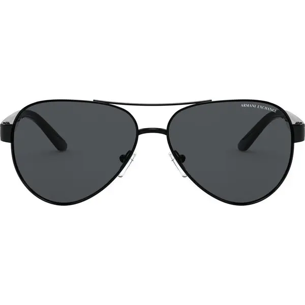 Armani Exchange Aviator Sunglasses - Black