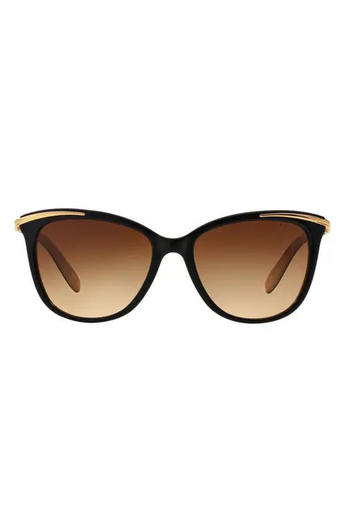 Ralph Lauren 54mm Cat Eye Sunglasses - Blacktan