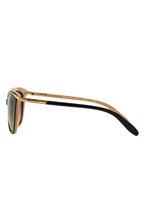 Ralph Lauren 54mm Cat Eye Sunglasses - Blacktan